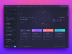 40+ Beautiful Gradient Dashboard UI Designs 2024 - Webgyaani