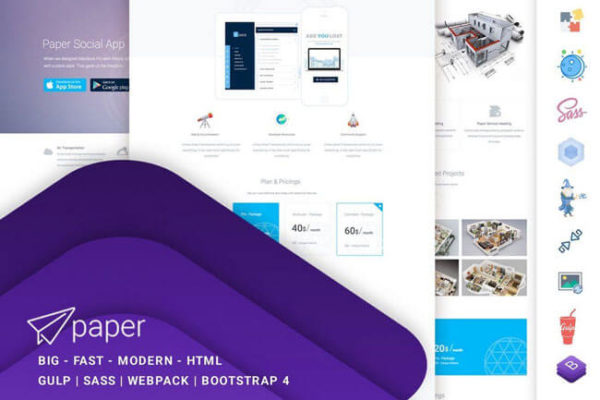 15 Clean & Minimal Design Landing Page Templates