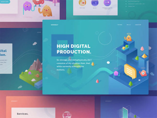 25 Examples Of Amazing Isometric Illustrations In Web Design