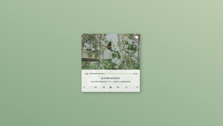 12+ Html5 and CSS Audio Players Code Snippets - Webgyaani