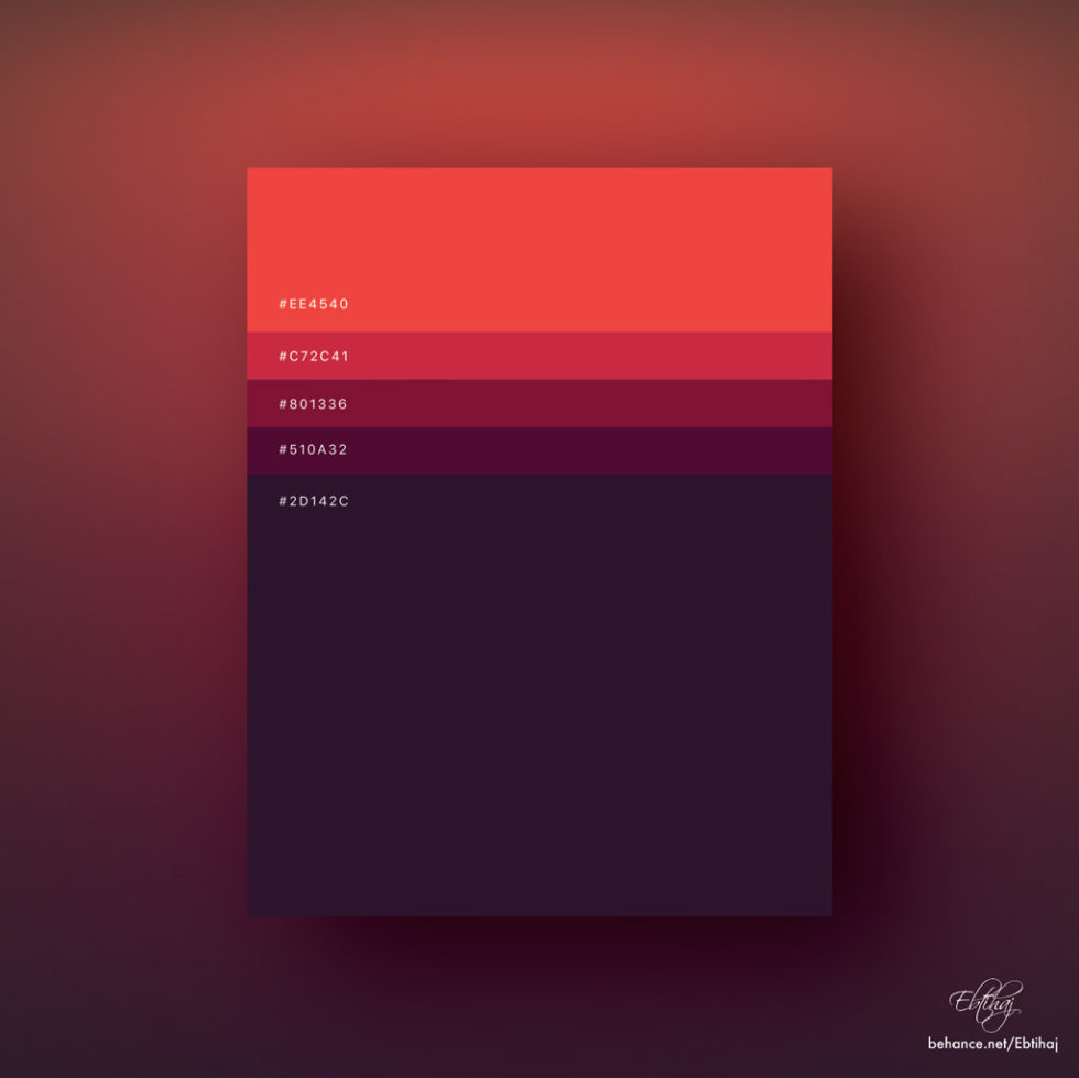 16 Beautiful Flat Color Palettes For UI/UX Designers