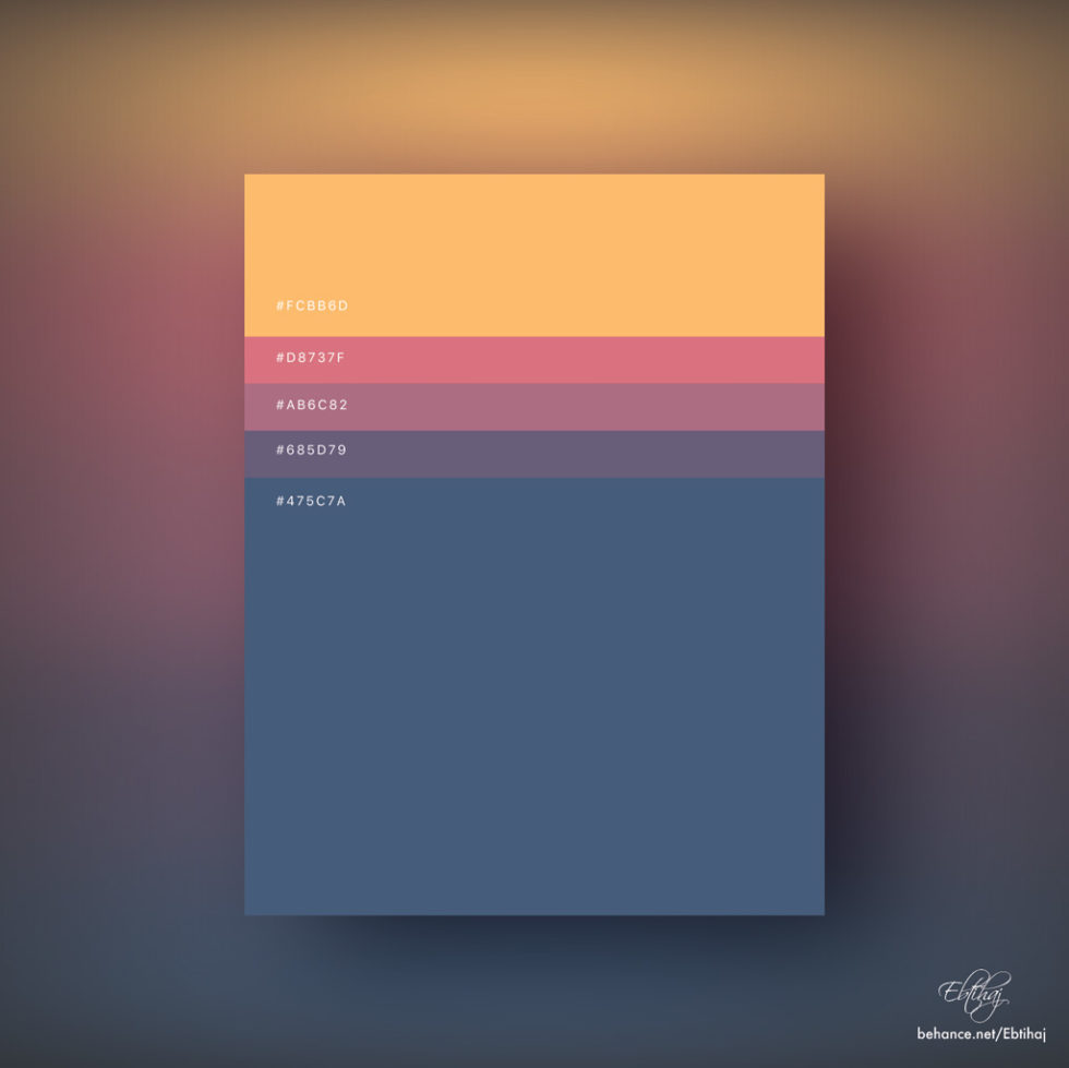 16 Beautiful Flat Color Palettes For UI/UX Designers