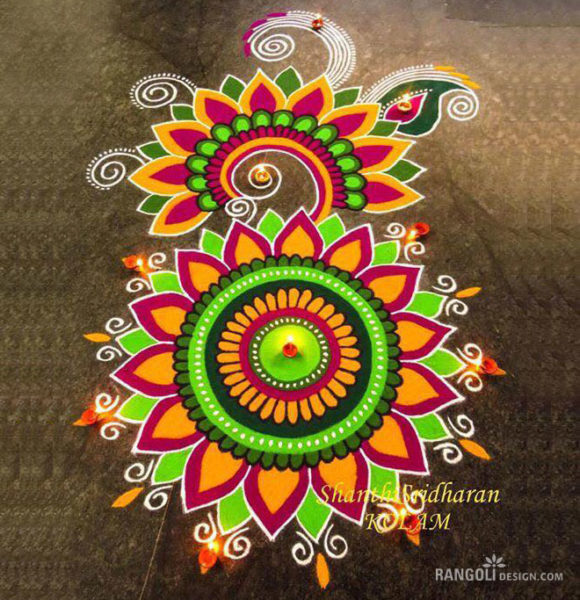 45+ Beautiful Diwali Rangoli & Kolam Designs By Shanthi Sridharan