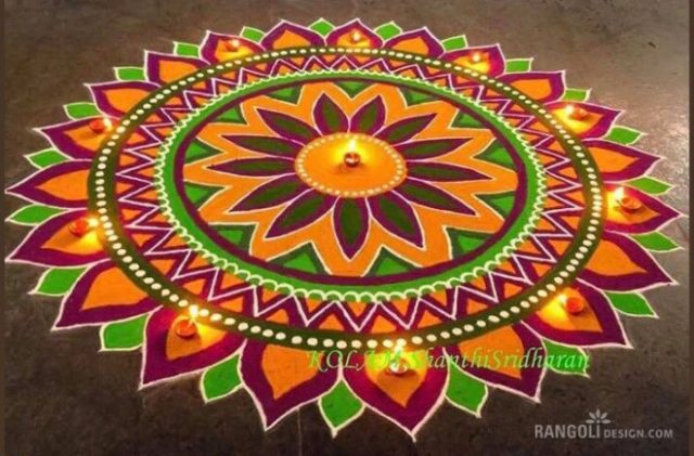 45+ Beautiful Diwali Rangoli & Kolam Designs By Shanthi Sridharan