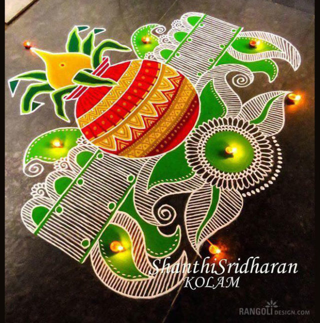 45+ Beautiful Diwali Rangoli & Kolam Designs By Shanthi Sridharan