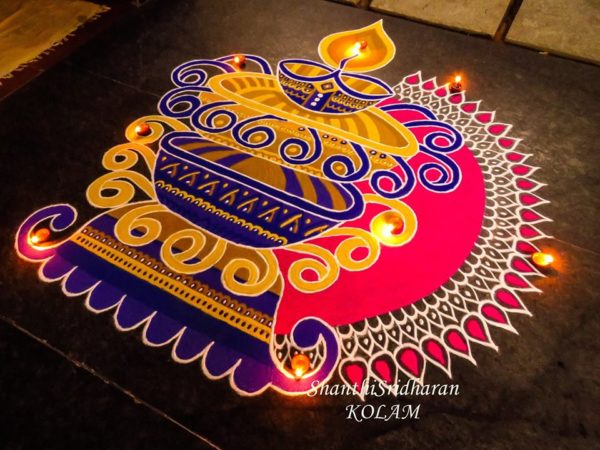 45+ Beautiful Diwali Rangoli & Kolam Designs By Shanthi Sridharan