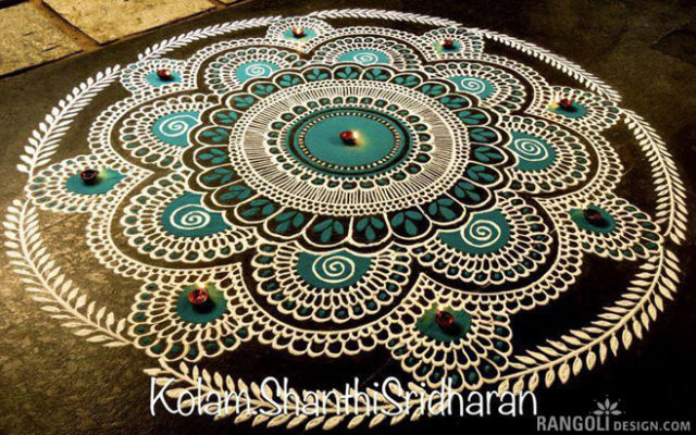 45+ Beautiful Diwali Rangoli & Kolam Designs By Shanthi Sridharan