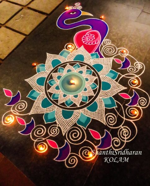 45+ Beautiful Diwali Rangoli & Kolam Designs By Shanthi Sridharan