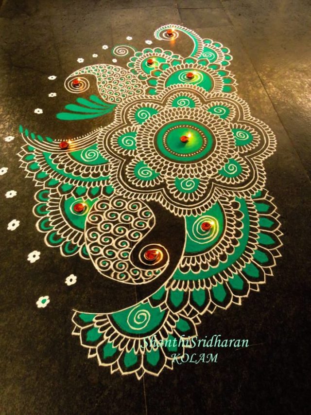 45+ Beautiful Diwali Rangoli & Kolam Designs By Shanthi Sridharan