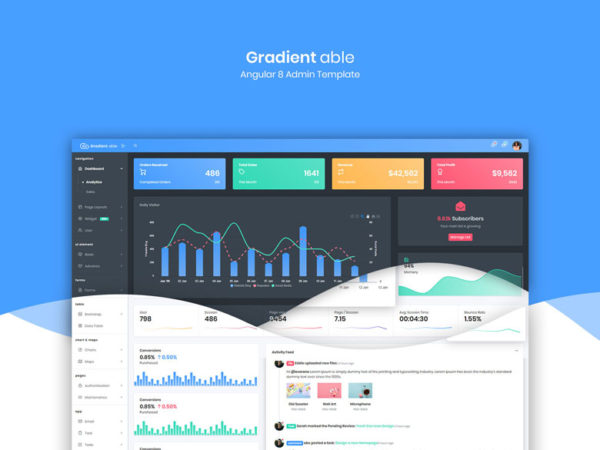 40+ Beautiful Gradient Dashboard UI Designs 2024 - Webgyaani