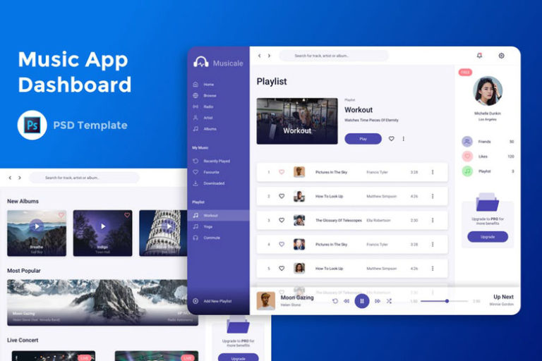 40+ Beautiful Gradient Dashboard UI Designs 2024 - Webgyaani