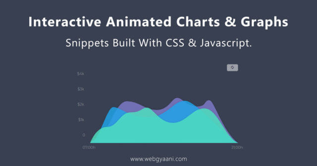 15 Interactive Animated Charts & Graphs Snippets - CSS, Javascript 15 Interactive Animated Charts & Graphs Snippets - CSS, Javascript