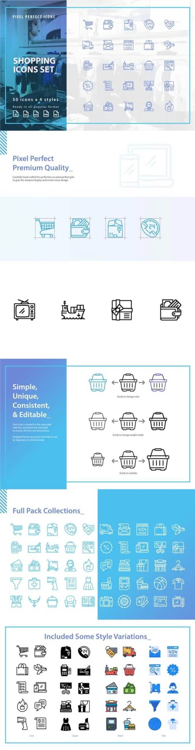 FREE E-commerce and Shopping Icons Set Download - Webgyaani