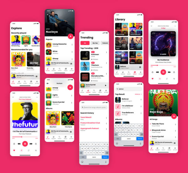15 Free Adobe XD Mobile App UI Kits - Webgyaani