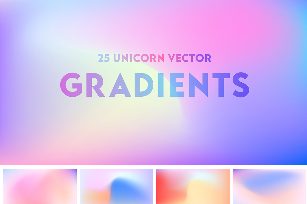25 Free Multicolored Vector Gradients Pack | Gradient Backgrounds