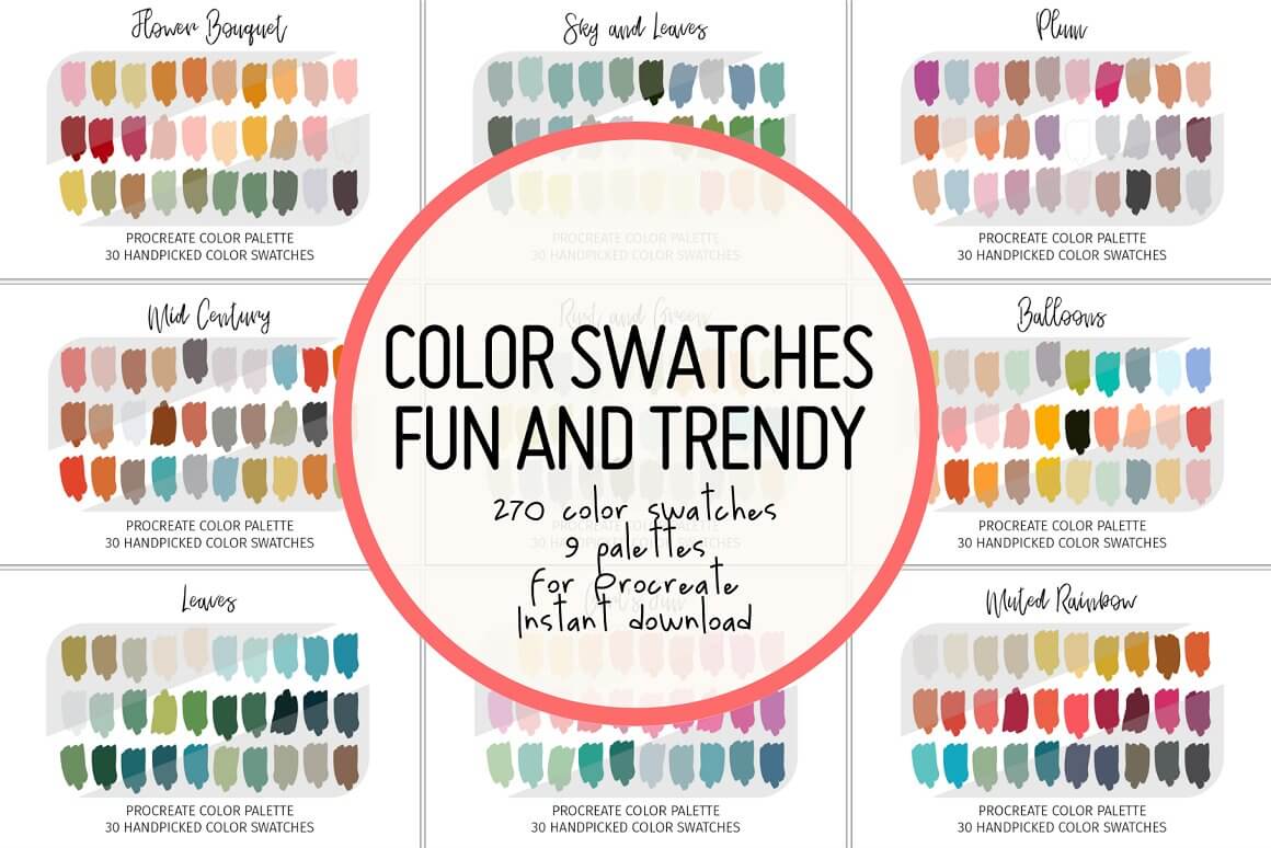 15+ Best Procreate Color Palettes Download - Webgyaani